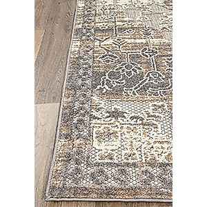 Rugshop Distressed Traditional Indoor/Outdoor Area Rug 5' x 7' Beige