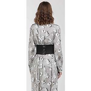 Hoerev Corsets Belt Tops Leather Vest Pirate Halloween Costume Lace Up Waist Belt Bustiers Corsets For Women