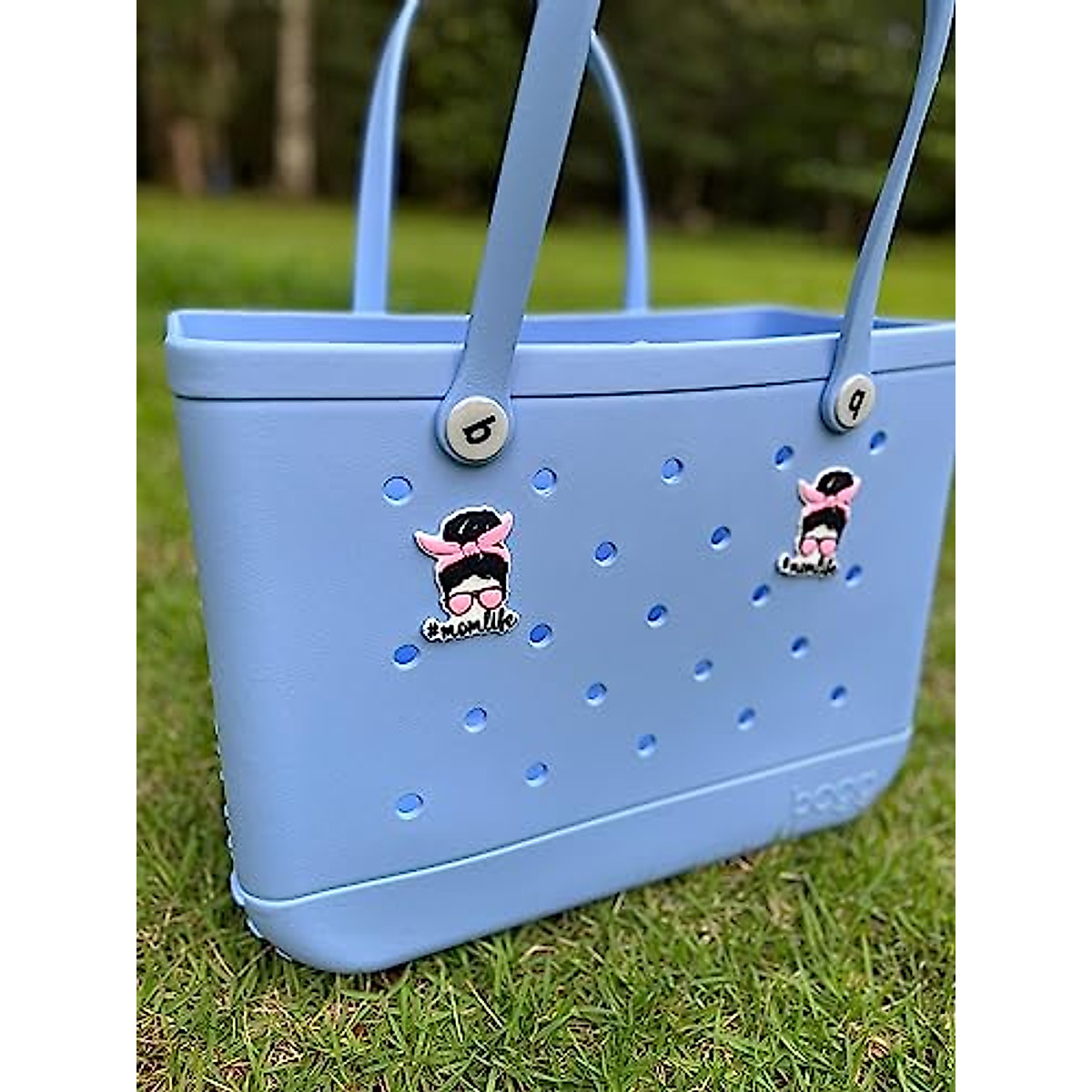 Rawstrom MOMLIFE Charm for Bogg Bag, Beach Tote Charm, Bogg Bag Charms Accessories,Decorative Bogg Bits for Bogg bag,Beach Tote Bag Rubber Beach Bag, Bogg bag accessories,