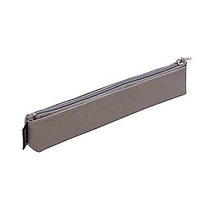 [DELFONICS] Marek Slim Pencil Case Simple Cotton School Pen Bag Pencil Pouch Case 500315 Olive