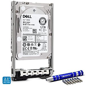 Dell 400-AJPD 1.2TB 10K SAS 12G 2.5” | 0G2G54 ST1200MM0099 Exos 10E2400 | PowerEdge HDD Enterprise Hard Drive in 13G Tray Bundle with Compatily Screwdriver Compatible with 463-7475 89D42 R730 T310