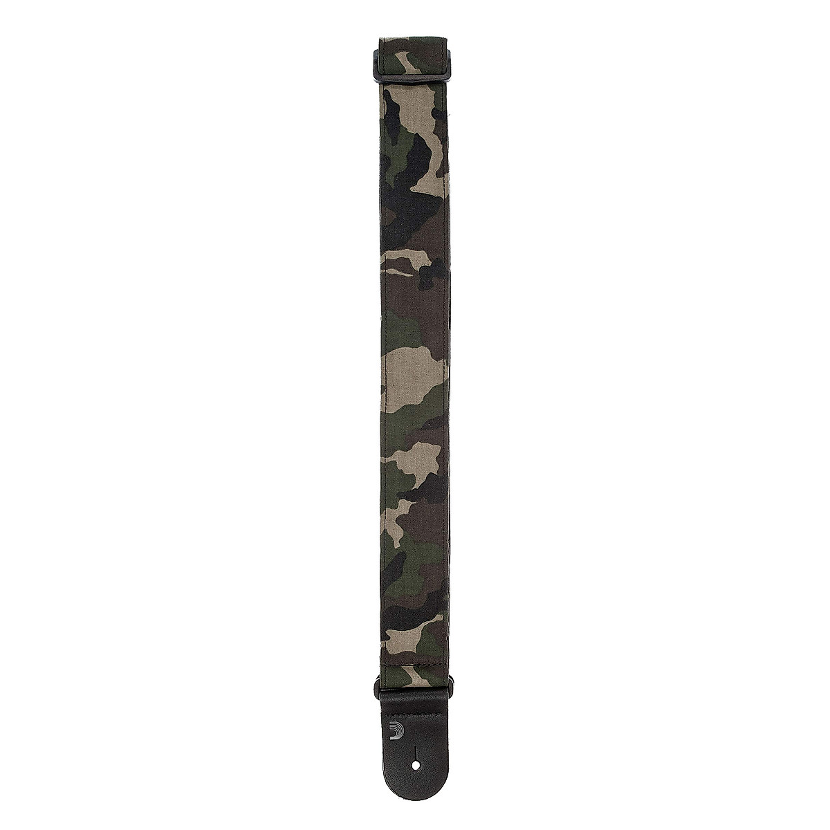 D'Addario Guitar Strap, Camouflage, Leather, Adjustable from 35' to 59.5', One Size, 50G04