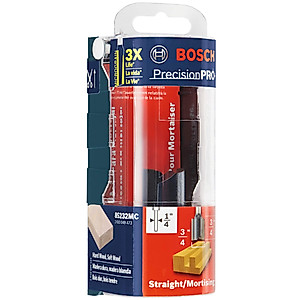 BOSCH 85232MC 3/4 In. x 3/4 In. Carbide-Tipped Double-Flute Straight Router Bit