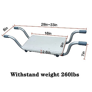 Timisea Bath Bench, Portable Bath Seat Shower Chair Shower Stool for Disabled, Senior Shower Safety Seating Elderly Shower | Transfer Bench for Bathtub, Fits Most Bath Sizes | with Non-Slip Surface