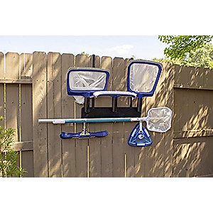 Poolmaster Swimming Pool Maintenance Tool Organizer, Black