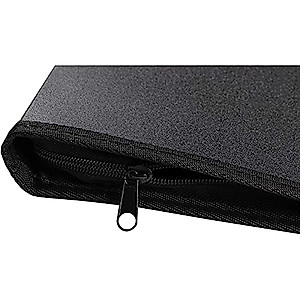 Large Artist Portfolio Case with Adjustable Shoulder Strap (Black, 35 x 24 x 1.5 Inches)
