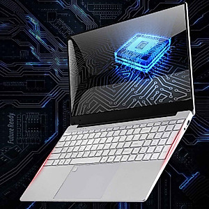 GOWENIC 15.6in Laptop, Notebook Computer with 14inch IPS 1920 x 1080 HD Screen, Touchpad, 8GB RAM, 128GB SSD, Intel J4125 Processor, WiFi, BT, 0.3MP Camera, for Win 11