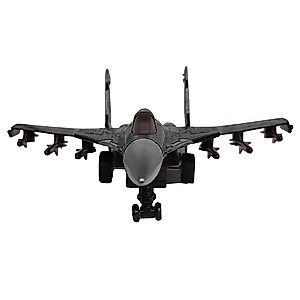 HSOMiD Army Air Force Fighter Jet Toy Military Airplane - Fun Lights and Sounds, Bump and Go Action Pretend Play Kids Aircraft Bomber Plane