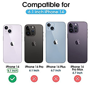 Arae Compatible with iPhone 14 Case Wallet Flip Cover with Card Holder and Wrist Strap for iPhone 14 6.1 inch-Wine Red