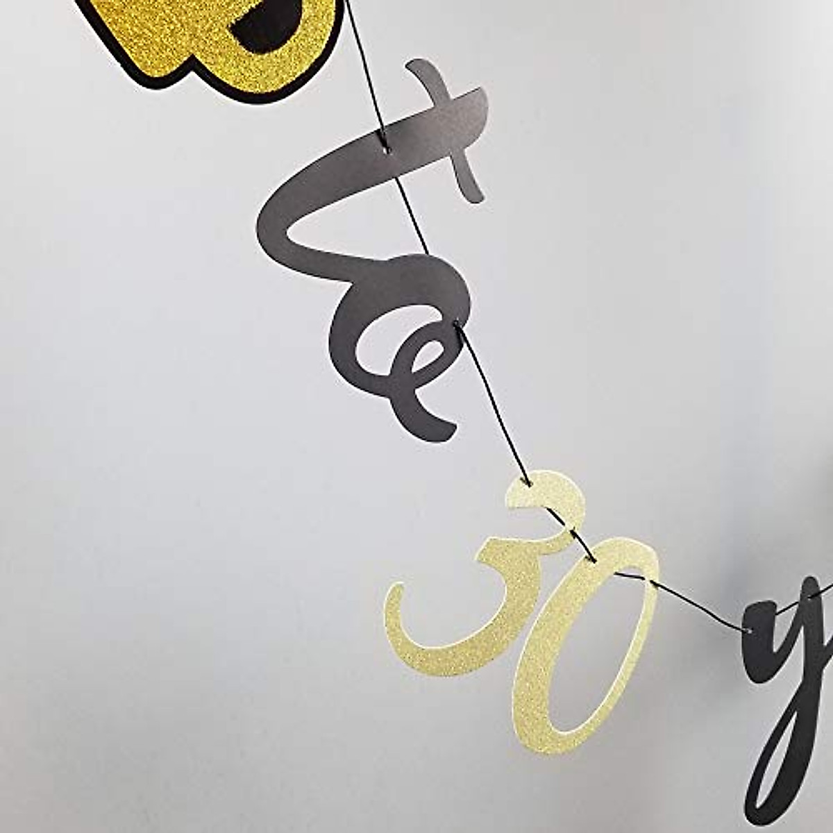 YiiiGoood Interchangeable Numbers Cheers & Beers to Any Age Banner Cursive Banner Beer Birthday Sign Happy Birthday Anniversary Bunting Party Decorations