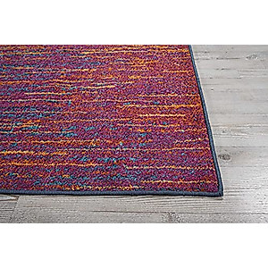 Nourison Passion Abstract Multicolor 8' x 10' Area -Rug, Easy -Cleaning, Non Shedding, Bed Room, Living Room, Dining Room, Kitchen (8x10)