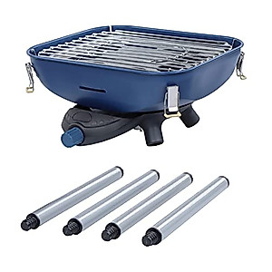 Redline Canyon Camping Grill 3 in 1 Portable Gas Stove 7,000 BTUs Propane Grill Camping Grill Grid and 2-Sided Baking Pan with Wok