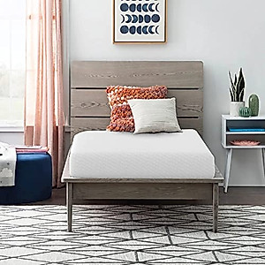 Yewuli Twin Mattress 8 Inch Gel Memory Foam Mattress in a Box, Medium Firm Mattresses for Cool Sleep Breathable Mattress with Cover, Pressure Relieving/Bed-in-a-Box, White