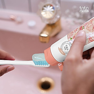 TNTN MOM'S - Toothpaste (5ea) & Toothbrush (5ea) Set for Pregnant Women | SLS Free & Fluoride Free | Grapefruits Scent Toothpaste, Ultra fine Toothbrush | Good for a Morning Sickness Relief