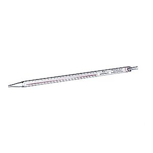 Greiner Bio-One 760180 CELLSTAR Polystyrene Serological Pipette, 25 mL Volume, Sterile, 1/10 Graduations, Red Color Code, Paper/Plastic Single Wrapped (Pack of 200)
