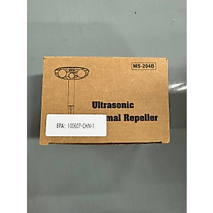 2Pcs Ultrasonic Animal Repellent Outdoor Solar Animal Repeller with Motion Sensor&LED Strobe Light Cat Deterrent to Scare Cat Deer Squirrel Dog Bird Raccoon Rabbit Skunk Repellent for Yard