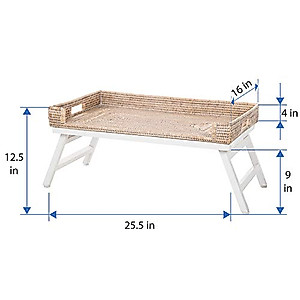 Kouboo Breakfast Tray, Honey-Brown