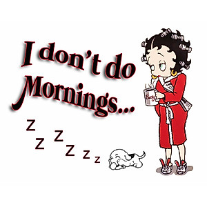 Midsouth Products Betty Boop Mug With Spoon I Don't Do Mornings