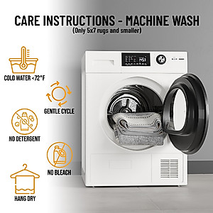 Ottomanson Ottohome Non-Slip Rubberback Bordered Design 2x7 Indoor Runner Rug, 1'10" x 7', Light Gray