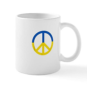 CafePress Peace For Ukraine Lover I Stand With Ukraine Mugs Ceramic Coffee Mug, Tea Cup 11 oz