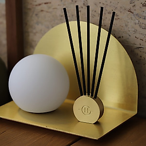 Glasshouse Fragrances Kyoto in Bloom & Lost in Amalfi Scent Scene Duo, Refillable Liquidless Diffuser + 10 Stems, Perfume Scented Home Decor, Camellia & Lotus + Sea Scent