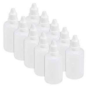 uxcell Plastic Dropper Bottle, 50ml/1.7oz Small Mouth Drop Bottles Empty Squeezable Liquid Dropper Bottle 10pcs