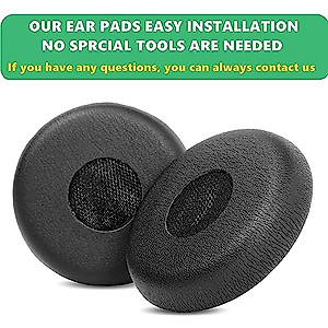 TaiZiChangQin Upgrade Ear Pads Ear Cushions Replacement Compatible with Jabra HSC016 HSC017 HSC018W HSC012 Headphone (Protein Leather Earpads)