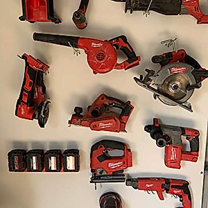 48 Tools - Battery Holder for Milwaukee Batteries | M18/18V | Wall Mount | Battery Storage for Truck, Trailer, Van, Workshop, Shelf, Toolbox