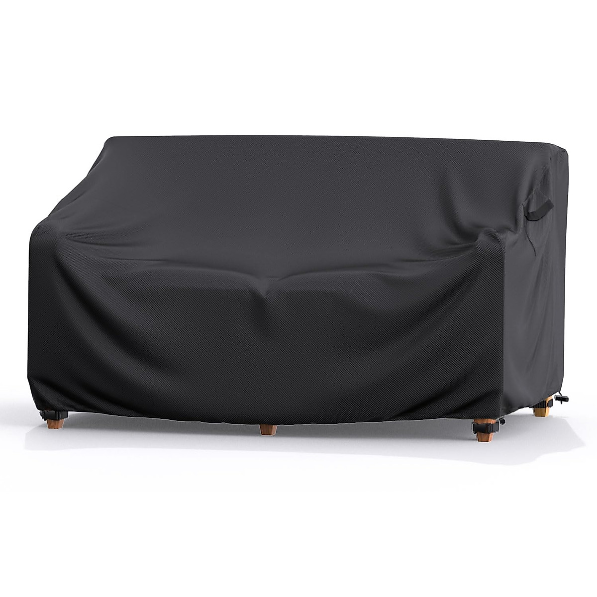 Gorpche Heavy Duty Outdoor Furniture Covers For Winter, Patio Sofa Cover, Patio Furniture Covers Waterproof, Patio Couch Loveseat Covers with Air Vent and Handles, 60" L×42" D×30" H, Black