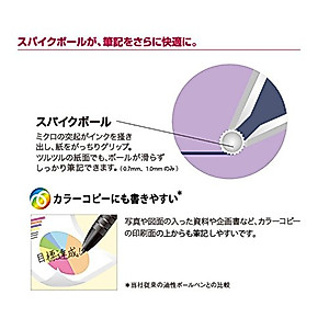 Mitsubishi Pencil SN200PT07.33 Pressurized Ballpoint Pen, Power Tank, 0.7, Blue, 10 Pieces