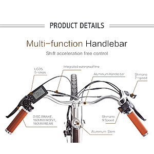 Adults 28" Electric Bike 500W Motor City Urban Cruiser Ebike 28MPH 50+Miles Removable LG Cells Battery Commuter Electric Bicycles E Bike Throttle Pedal Assist UL