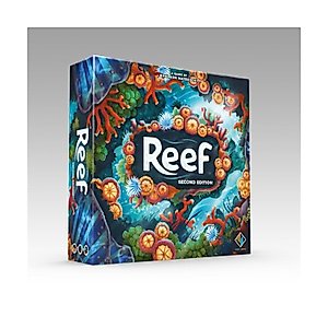 Reef Board Game (Second Edition) - Grow Your Coral Reef with Colors and Patterns, Fun Family Strategy Game for Kids and Adults, Ages 8+, 2-4 Players, 30-45 Minute Playtime, Made by Plan B Games