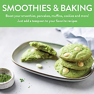 FGO Organic Matcha Green Tea Powder, Japanese Culinary Grade for Cooking, Baking, and Smoothies, 4 Ounce Resealable Bag, Packaging May Vary (Pack of 1)