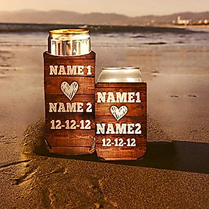 VictoryStore SLIM Can Coolers: “Happiness is being Married To Your Best Friend” Wedding Skinny Can Coolers (100, Half Slim, Half Standard Size)