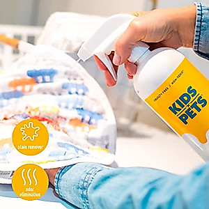 KIDS 'N' PETS - Instant All-Purpose Stain & Odor Remover – 27 fl oz - Permanently Eliminates Tough Stains & Odors – Even Urine Odors - No Harsh Chemicals, Non-Toxic & Child Safe, Multi-Color