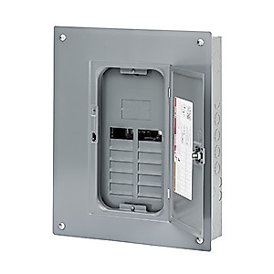 Square D - HOM816L125PC Homeline 125 Amp 8-Space 16-Circuit Indoor Main Lugs Load Center with Cover (Plug-on Neutral Ready)