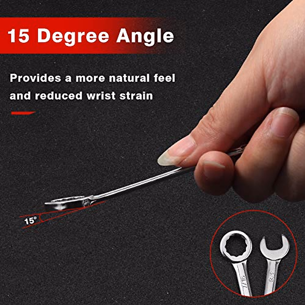 SPEEDWOX Mini SAE Wrench Set, 10-Piece, Open/Box End, Made of High Carbon Steel, Heat Treated for Strength and Durability