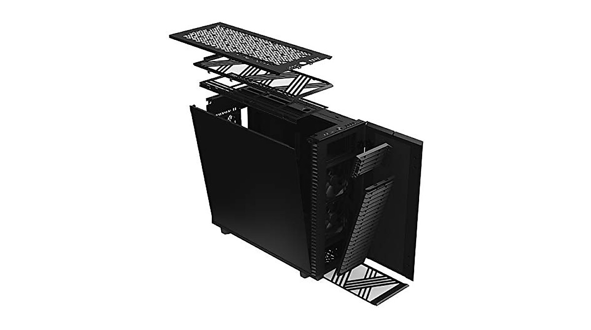 Fractal Design Define 7 XL Black Solid Brushed Aluminum/Steel E-ATX Silent Modular Full Tower ...