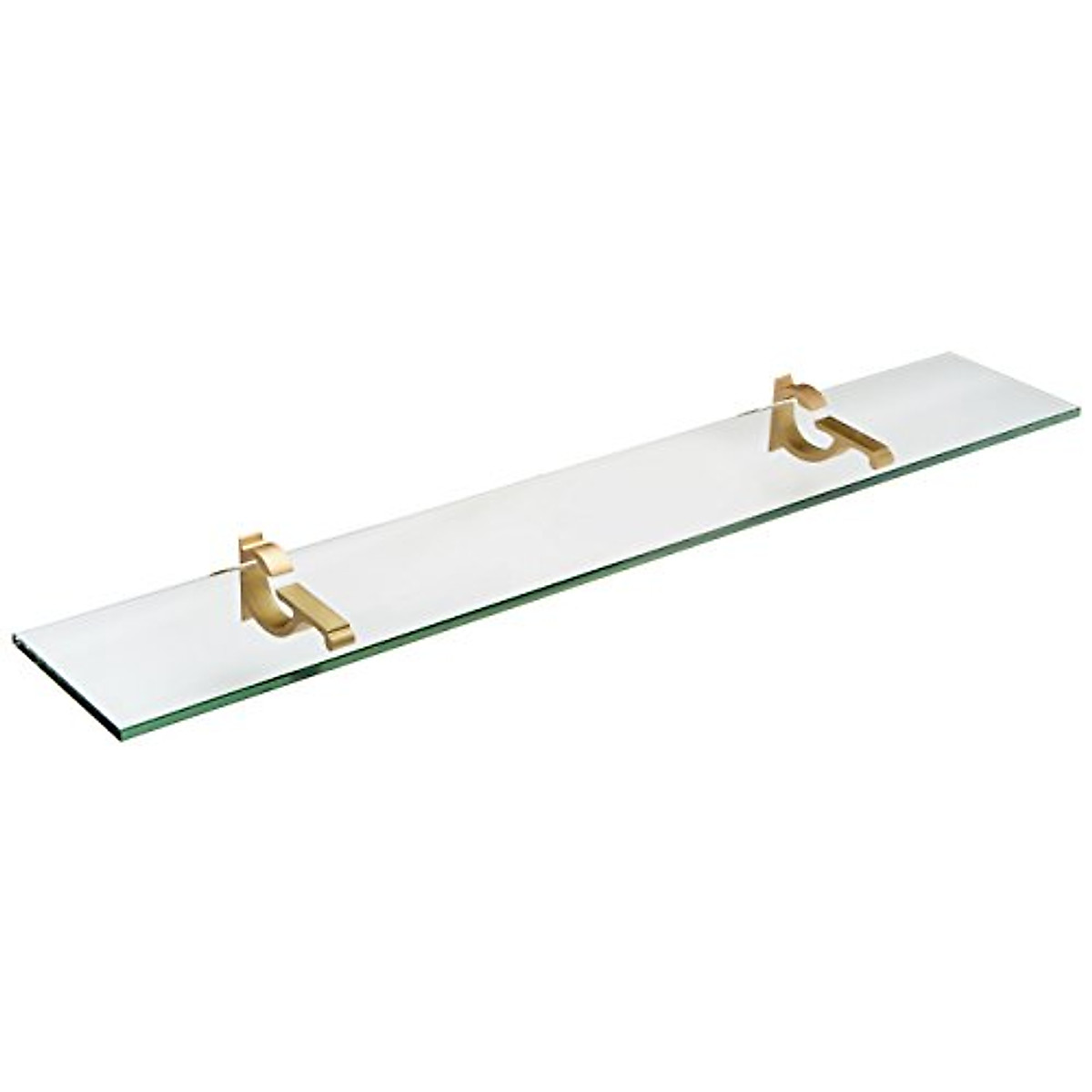 Spancraft Glass Monarch Glass Shelf, Brushed Bronze, 10 x 42