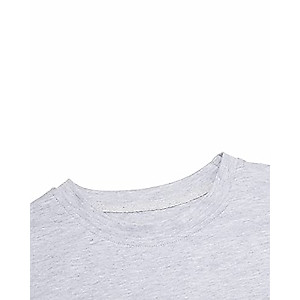 Odsufo Oversized Tshirts Shirts for Women,Half Sleeve Casual Summer Tops Crewneck Tunic Tees White XL