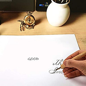 Wodwad Dip Pen Set,Wooden Handler Artist Cartoon Pen Set Calligraphy Dip Pens with 3 Nibs - Great for Manga/Comic/Calligraphy/Word Art/Pen-and-Ink Drawing