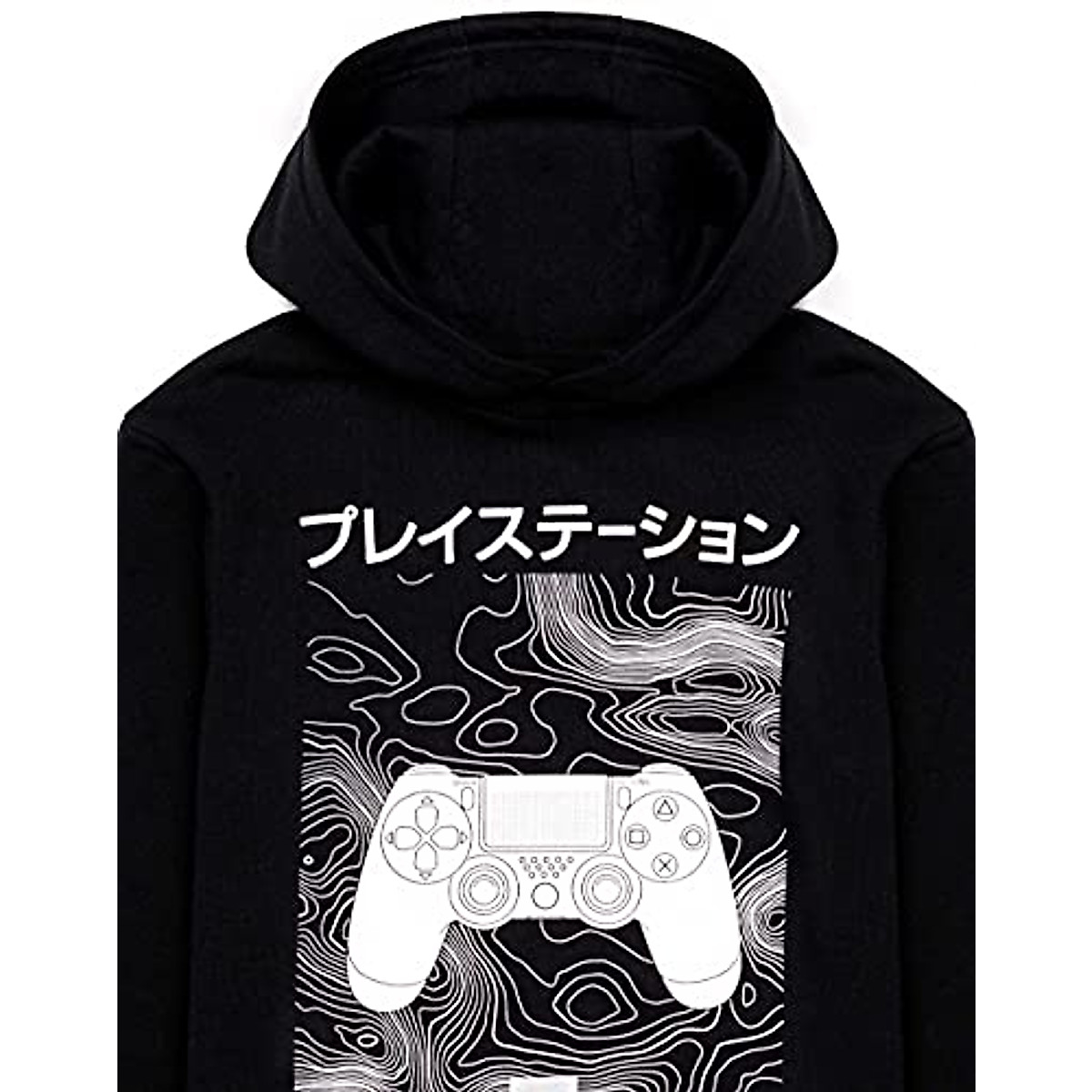 PlayStation Kids Hoodie Boys Games Japanese Logo Black Jumper Jacket 9-10 Years