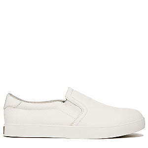 Dr. Scholl's Shoes Women's Madison Slip On Fashion Sneaker, White Snake, 7 US