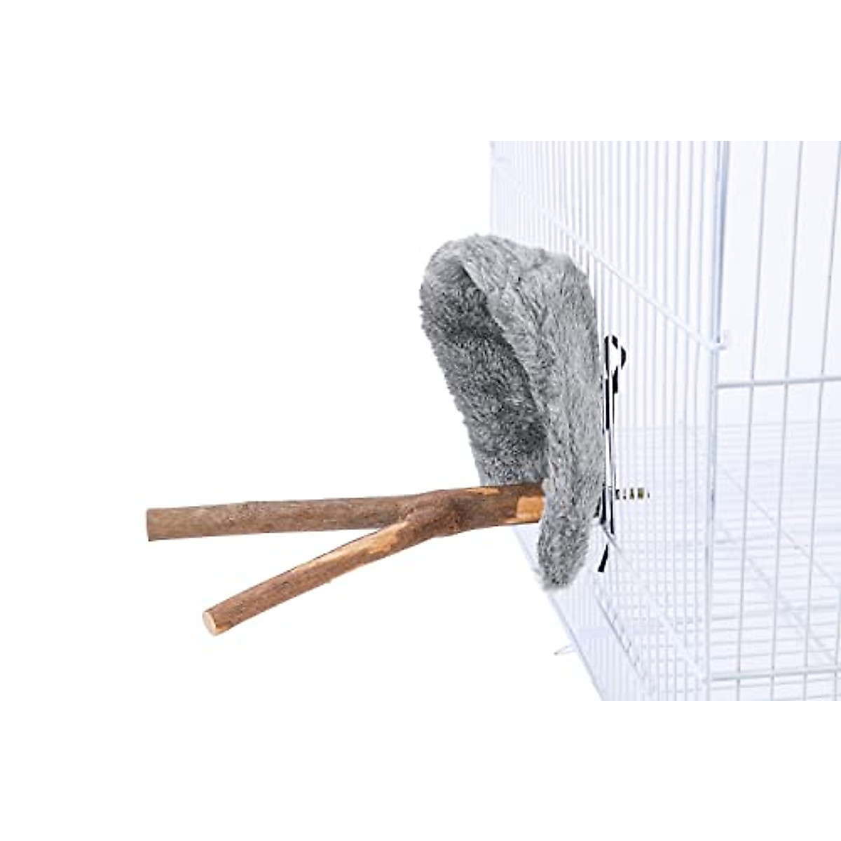 Mogoko Comfort Corner Fleece Bird Blanket,Cuddle Nest Hanging Toy,Parrot Cage Snuggle Hut Warm Plush Bedding,Small Animals Shelter Plush Bedding for Parakeet Cockatiel Pigeon