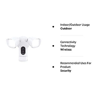 eufy Floodlight Cam 2, 2K, Built-in AI, 2-Way Audio, No Monthly Fees, 2,500-Lumen Brightness, Weatherproof, HomeBase Not Compatible, (Existing Outdoor Wiring and Junction Box Required) (Renewed)