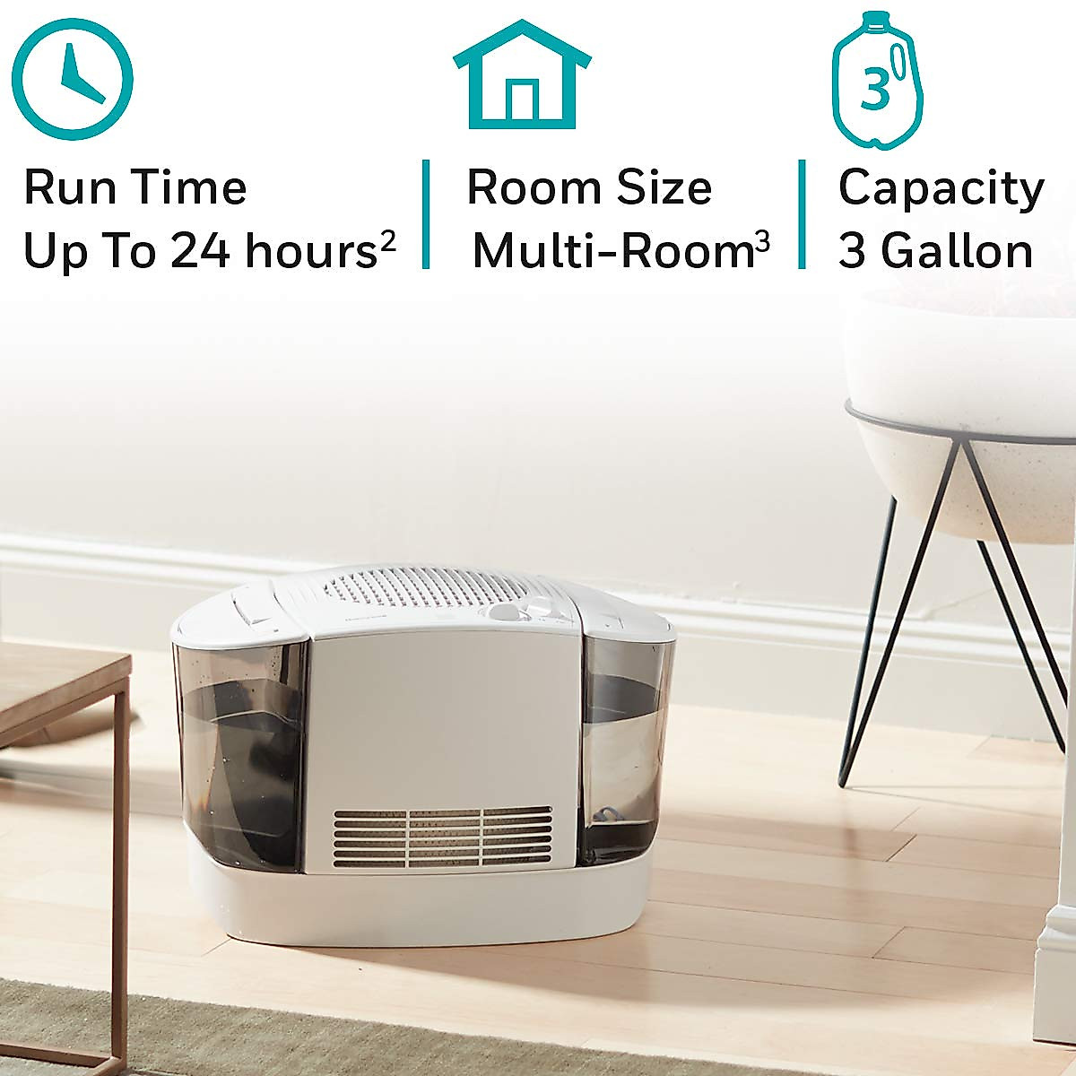 Honeywell PUR HEV685W Top Fill Console Humidifier, Large, White