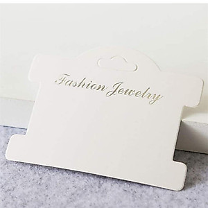 Jewelry Card Jewelry Display Hanging Card Hang Tag Necklace Display Card 100Pack