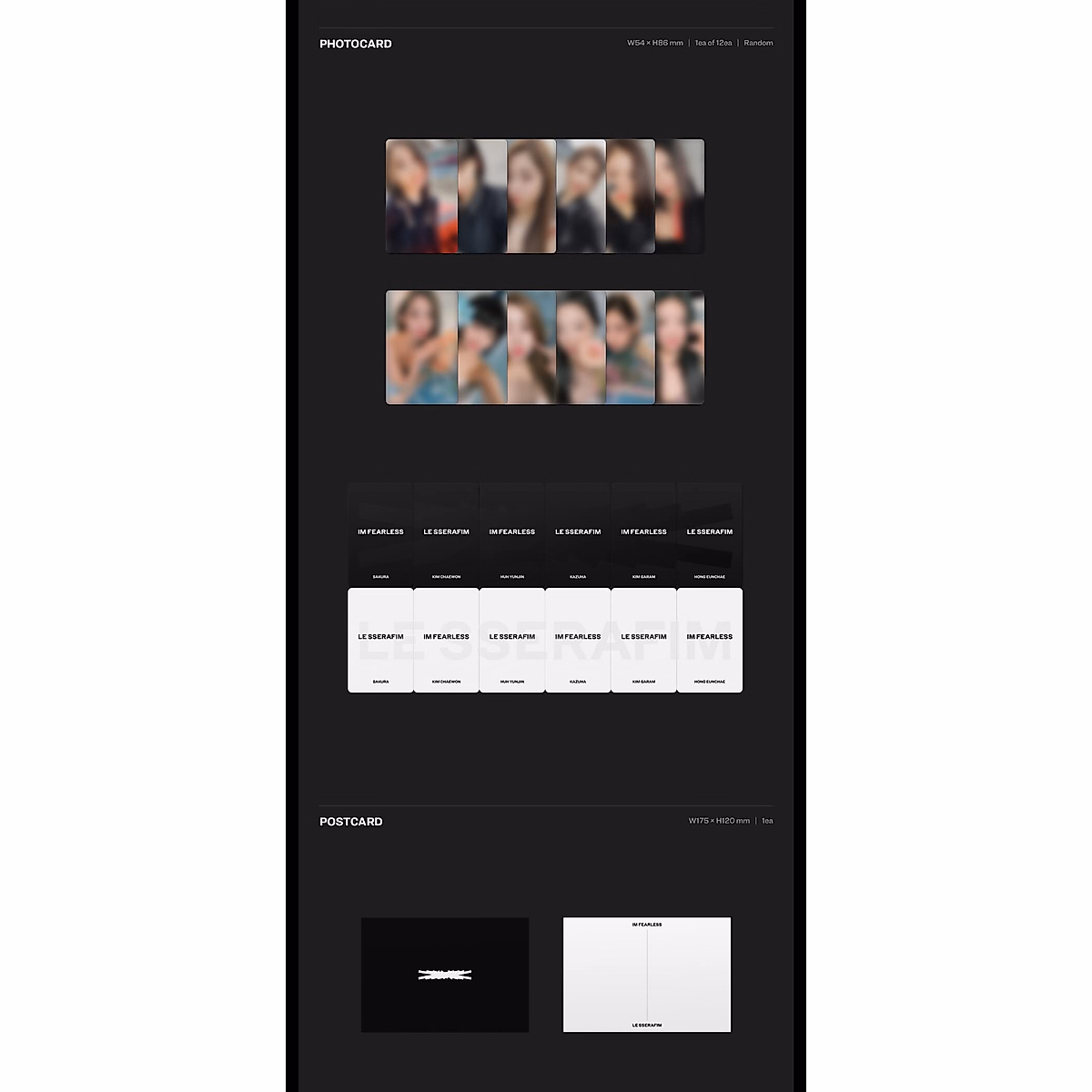 [KTOWN4U PREORDER] LE SSERAFIM - 1st Mini Album [FEARLESS] Album+Pre-Order Benefit+Folded Poster (Vol.1+Vol.2 ver. SET)