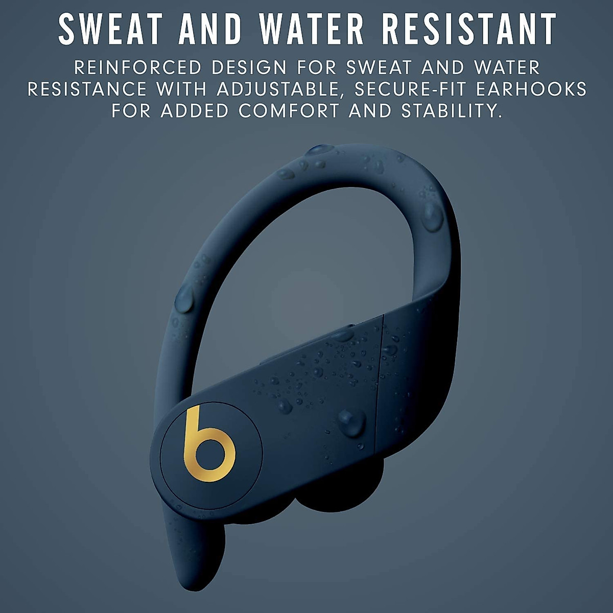 Beats_by_dre Beats Powerbeats Pro Wireless Earbuds - Class 1 in-Ear Bluetooth Headphones with Bonus Cleaning Cloth - Navy (Renewed)
