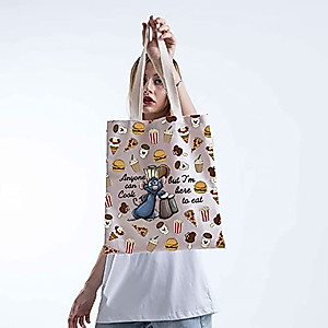 FOTAP Remy Quote Gift Anyone Can Cook Quote Makeup Bag Ratatouille Gift Remy Inspired Zipper Pouch Mouse Chef Cosmetic Bag (anyone cook Tote)